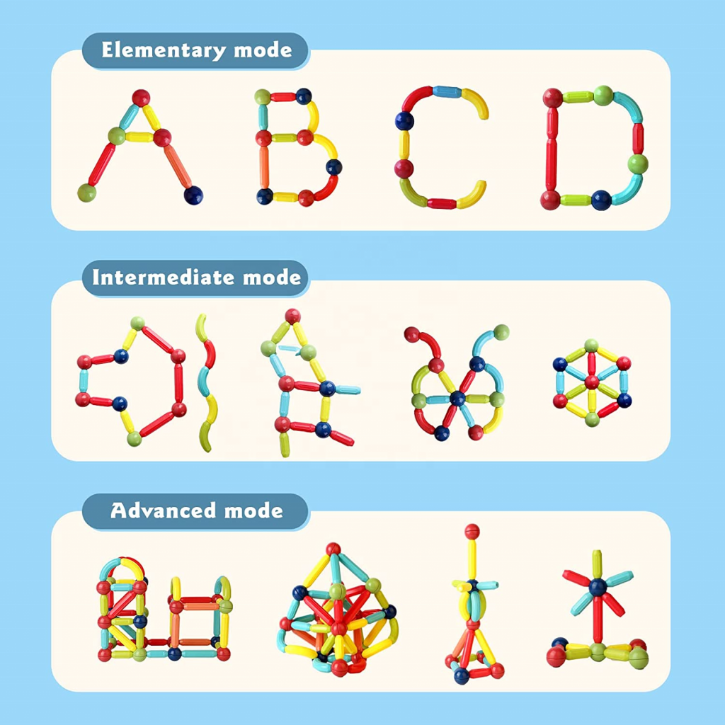 Magnetic Rods and Balls: Creative Building Fun | iMagneticTiles.com